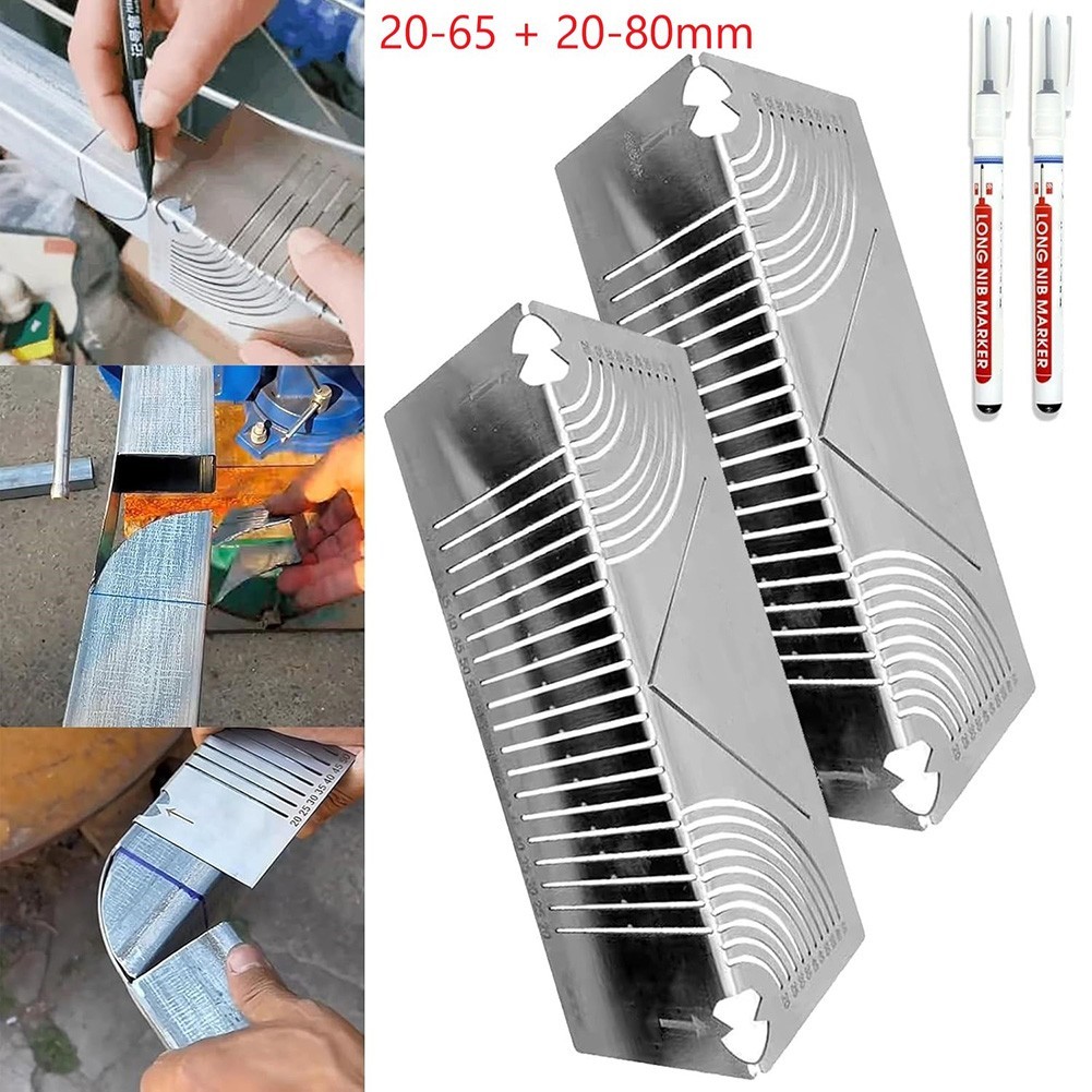 [LUMY]2PCS Angle And Arc Marking Tool 90 Degree Arc Angle Marking Ruler ...