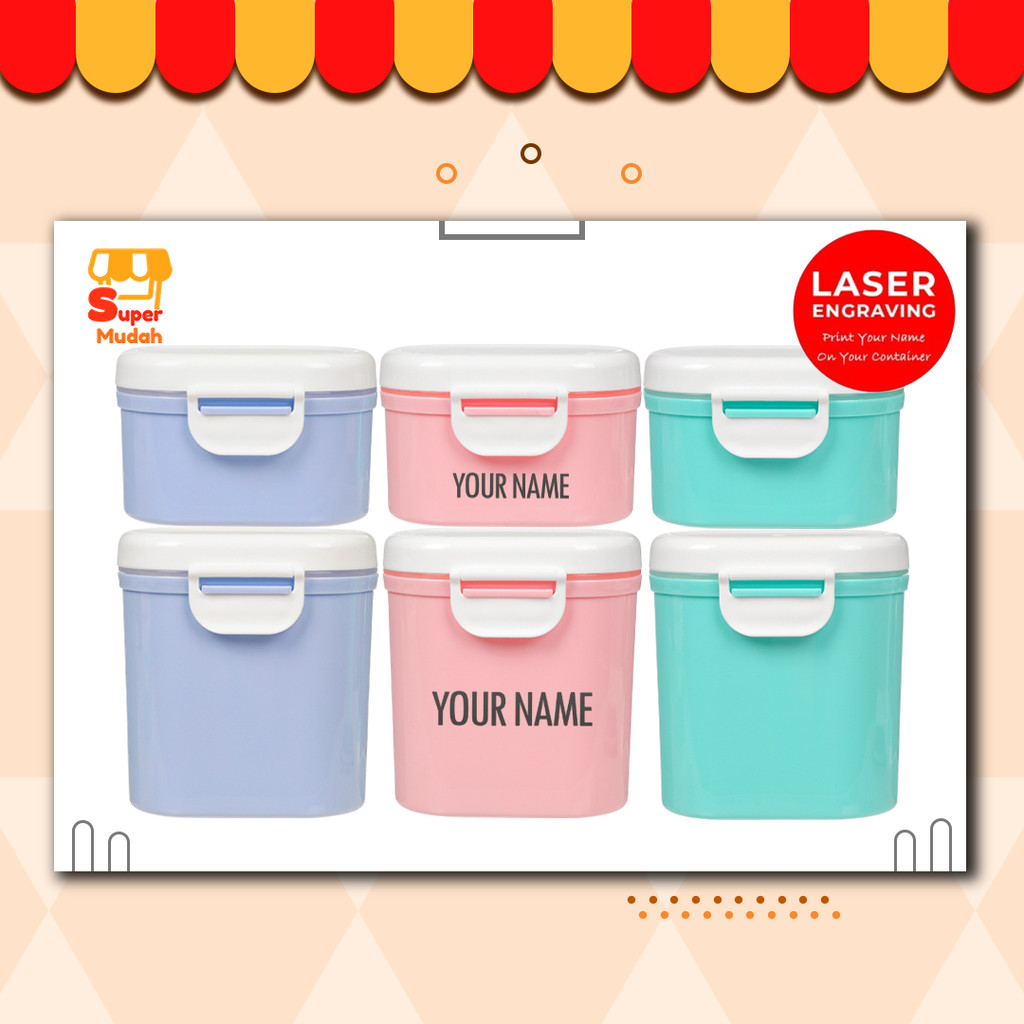 Bekas Susu Tepung Bayi Bebas BPA Penyimpanan Makanan Berlapis Mudah ...