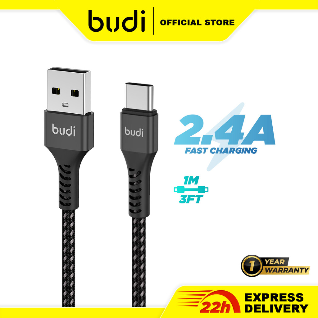 Budi Type C Fast Charging Cable For Android Quick Charger USB Cable ...