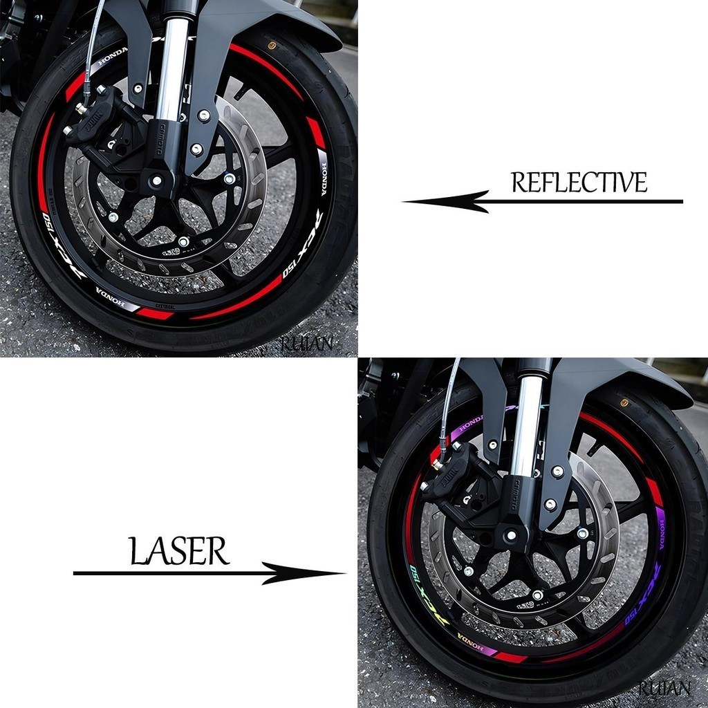 Pcx150 Motorcycle Wheel Mags Stickers Body/head Reflective/laser ...
