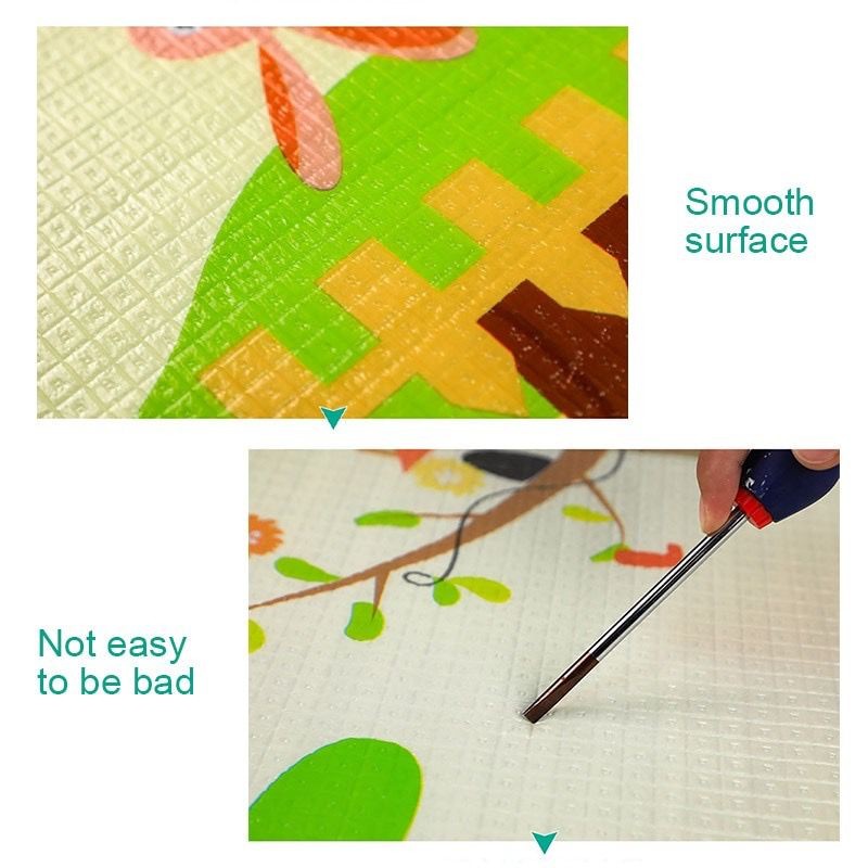 Random Design Baby Play Mat Baby Crawling Mat Reversible Baby Playmat ...