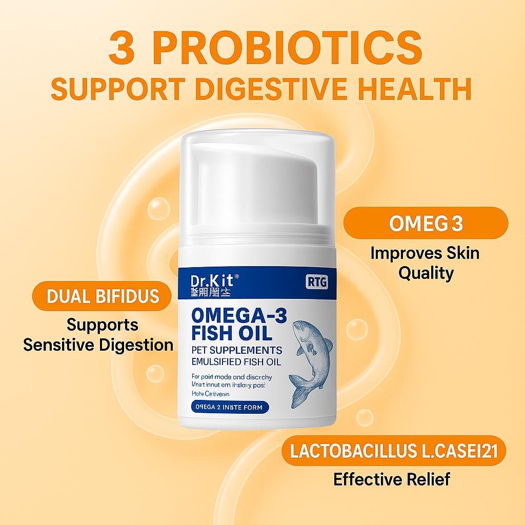 Pet OMEGA 3 EMULSIFIED FISH OIL CAT DOG MINYAK IKAN LAUT OMEGA 3 KUCING ...