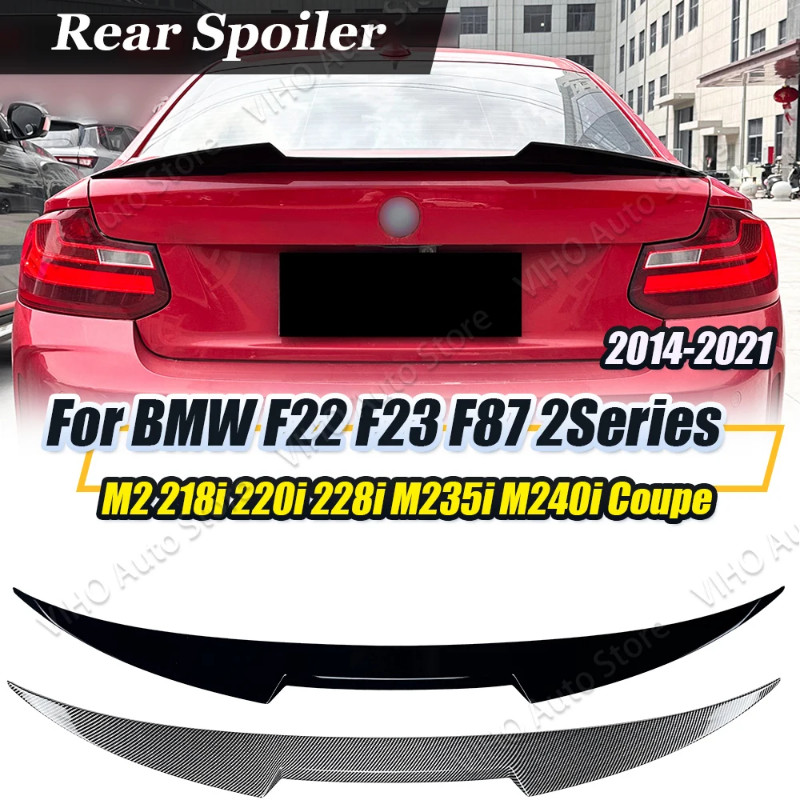 F22 F23 F87 M4 Style Car Rear Trunk Lip Tail Spoiler Wing Body Kit Trim ...