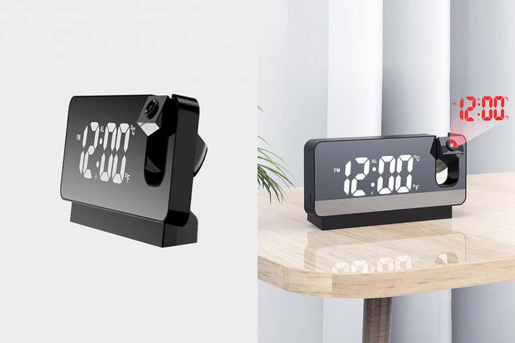 EDI Rechargeable Alarm Clock Rechargeable Projection Alarm Clock with ...