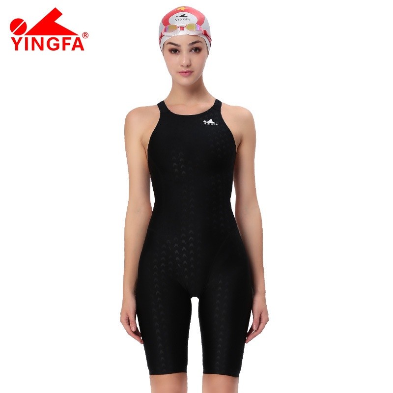 Yingfa FINA Approved Professional Competition Swimsuit Women Girls One ...