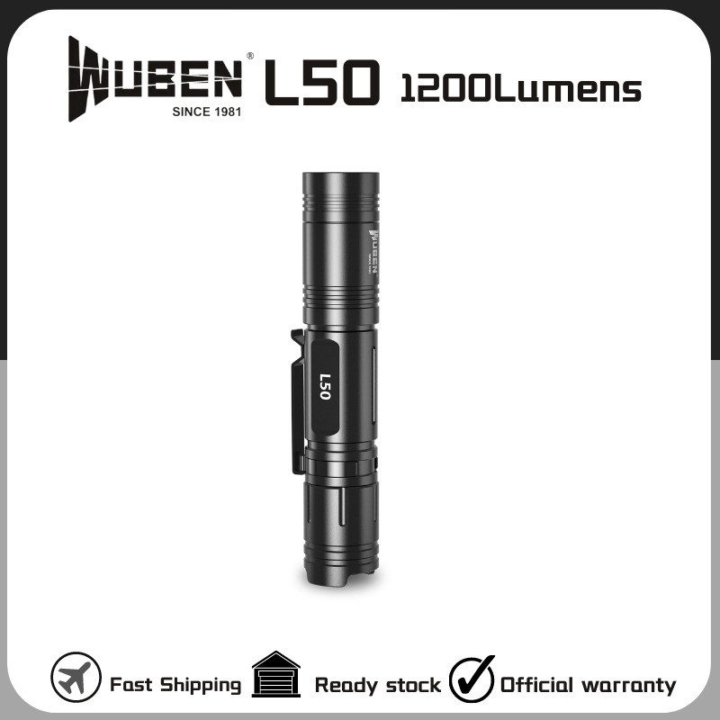 WUBEN L50 1200Lumens USB Rachargeable LED Flashlight With 18650 Battery ...