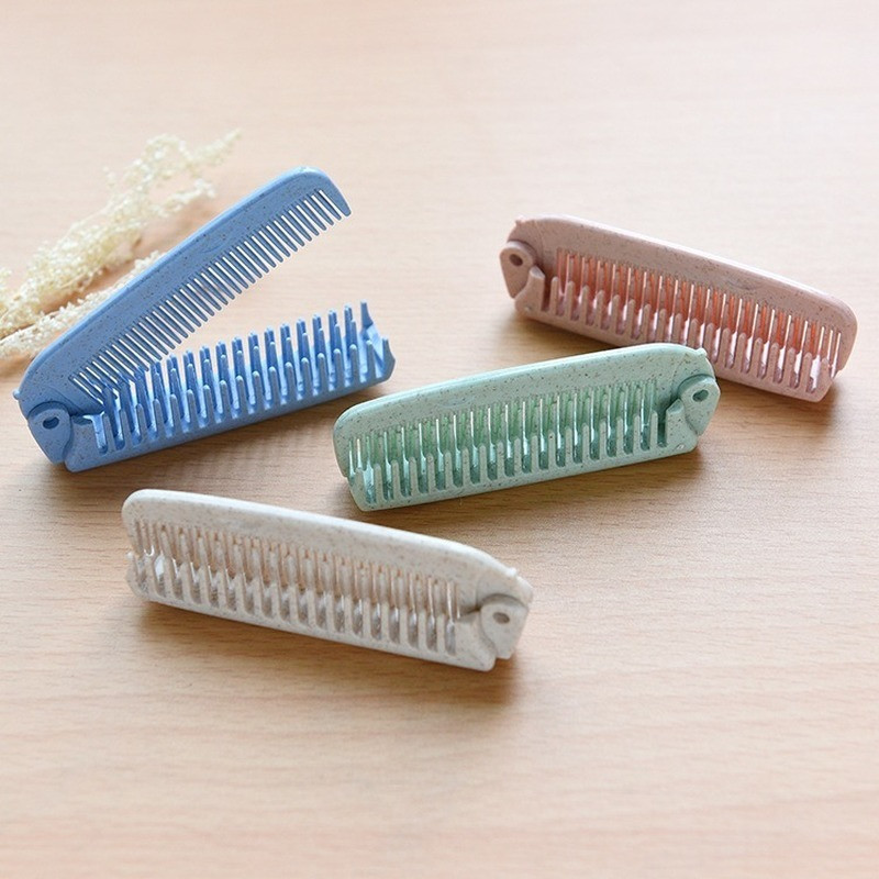 Wheat Straw Foldable Comb Travel Portable Anti-Static Massage Combs ...