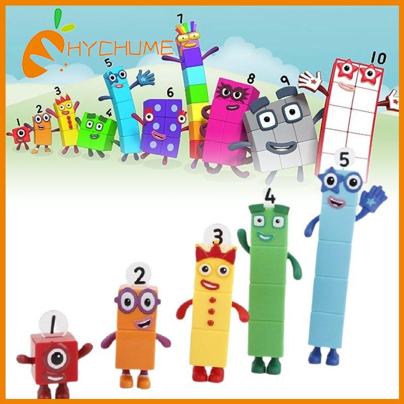 Cube Numberblocks Small Figures Pvc Transformable Characters For ...