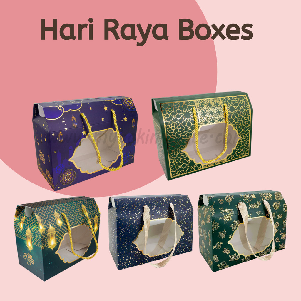 Kotak Raya Cookies Box Packaging Raya Gift Box Raya Box Kotak Packaging ...