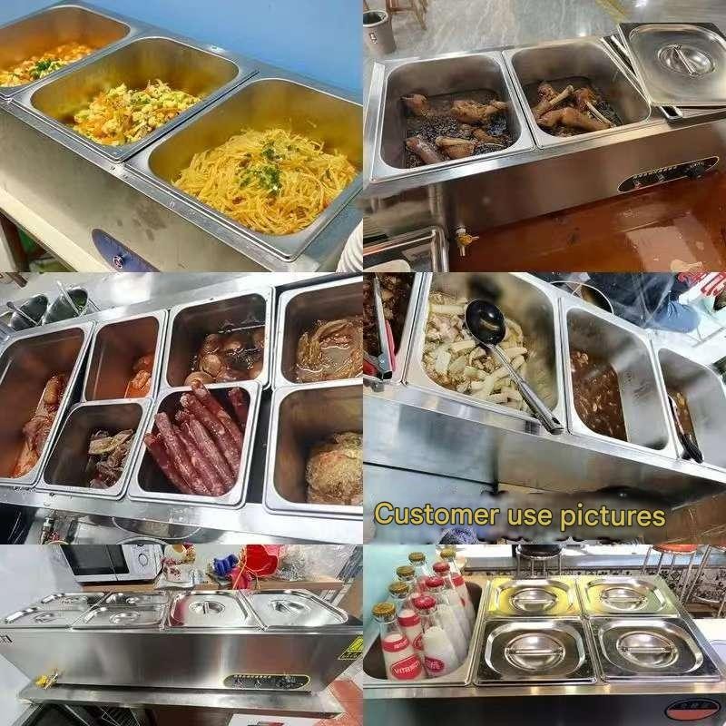 Stainless Steel Fast Food Warmer table box heating lunch ...
