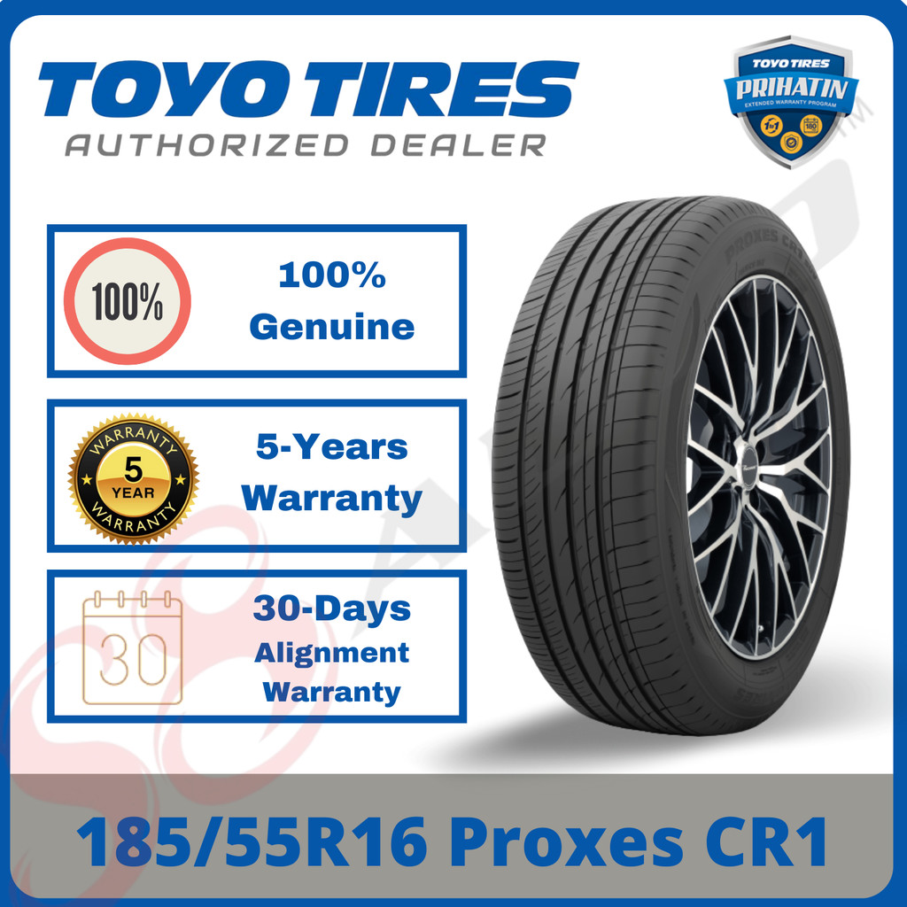 185/55R16 Toyo Tires Proxes CR1 *Year 2024 RM216/PCS | Shopee Malaysia