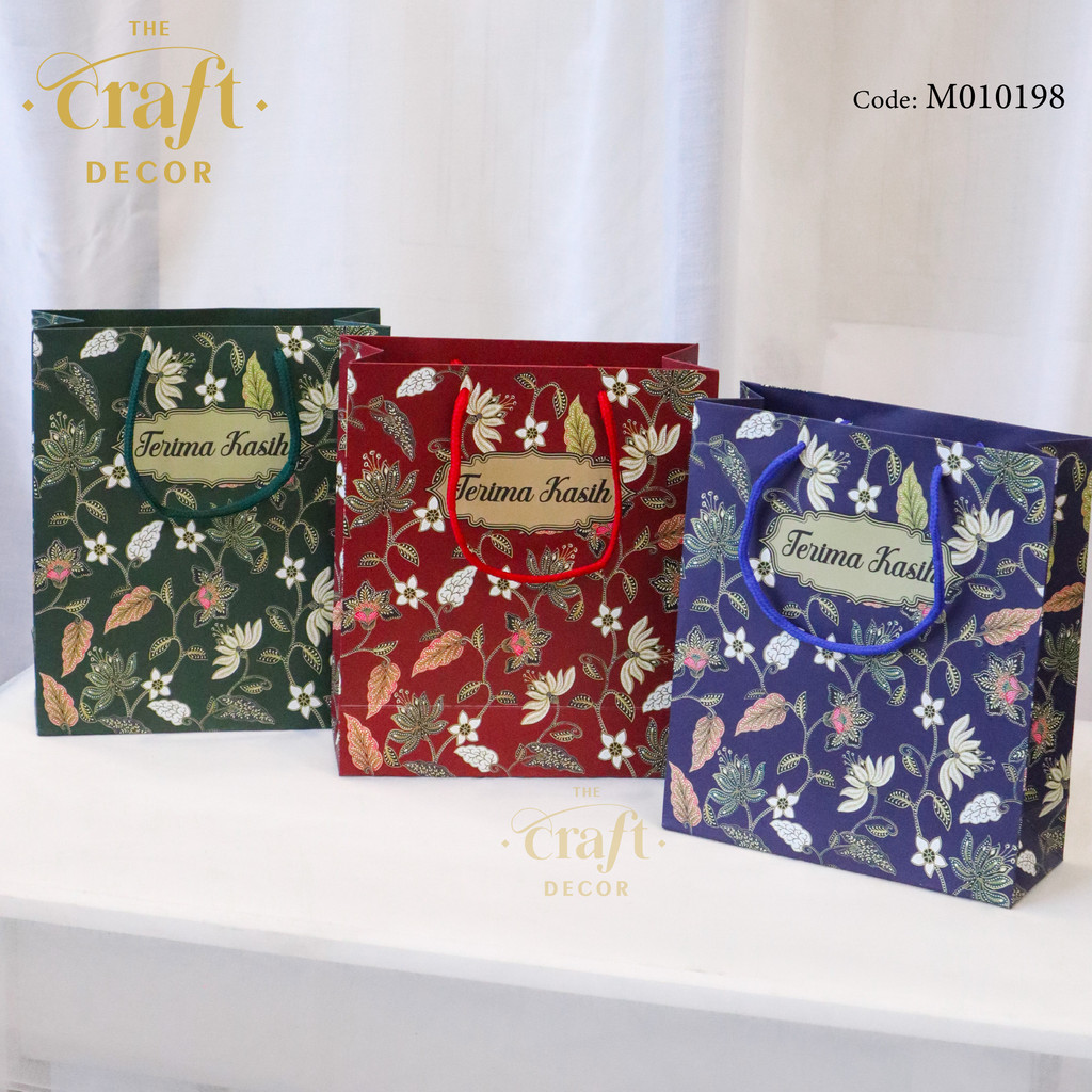 The Craft Decor 10pcs Batik Pattern Paper Gift Bag | Goodies Bag ...