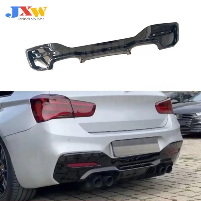 ABS Gloss Black Rear Lip Diffuser for BMW 1 Series F20 M Sport M135i ...
