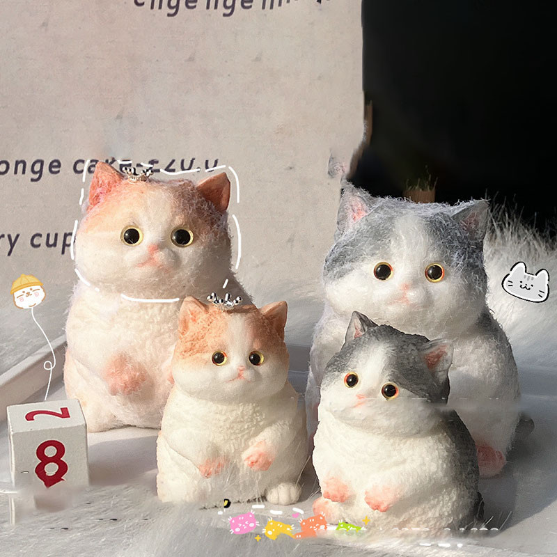 Slow Rebound Big Cat Figure Squeeze Toy Animal Cartoon Simulation Cat ...