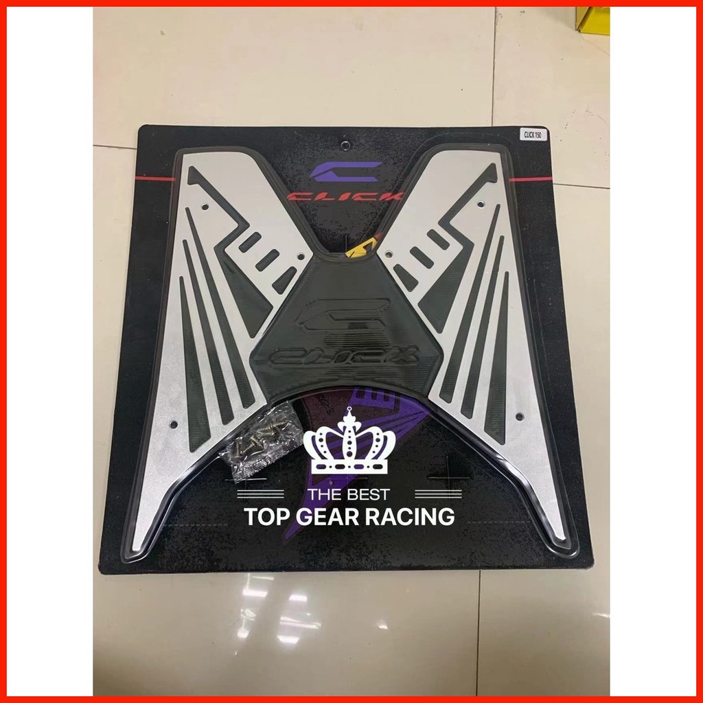 Honda click Matting Footboard For Honda Click 125 & 150 Alloy ...