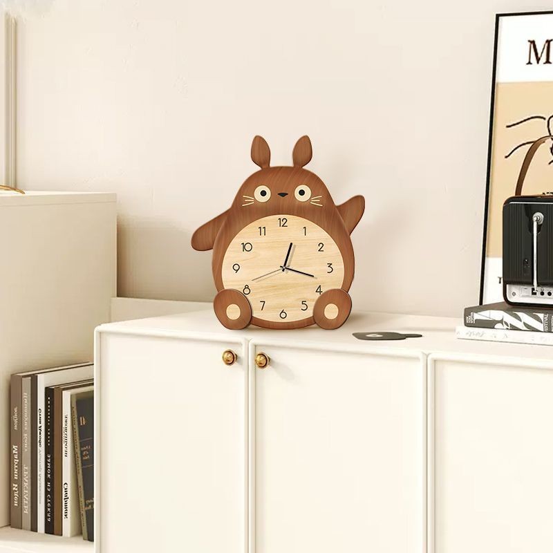 Cartoon Totoro Wall Clock For Living Room Wall Decor Swinging Clock ...