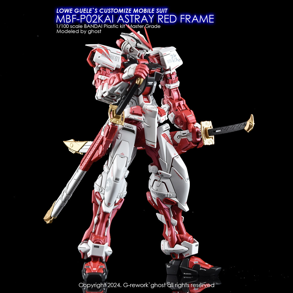 G-Rework MG Astray Red Frame Kai Water Decal CD-M130 G Rework MG Astray ...