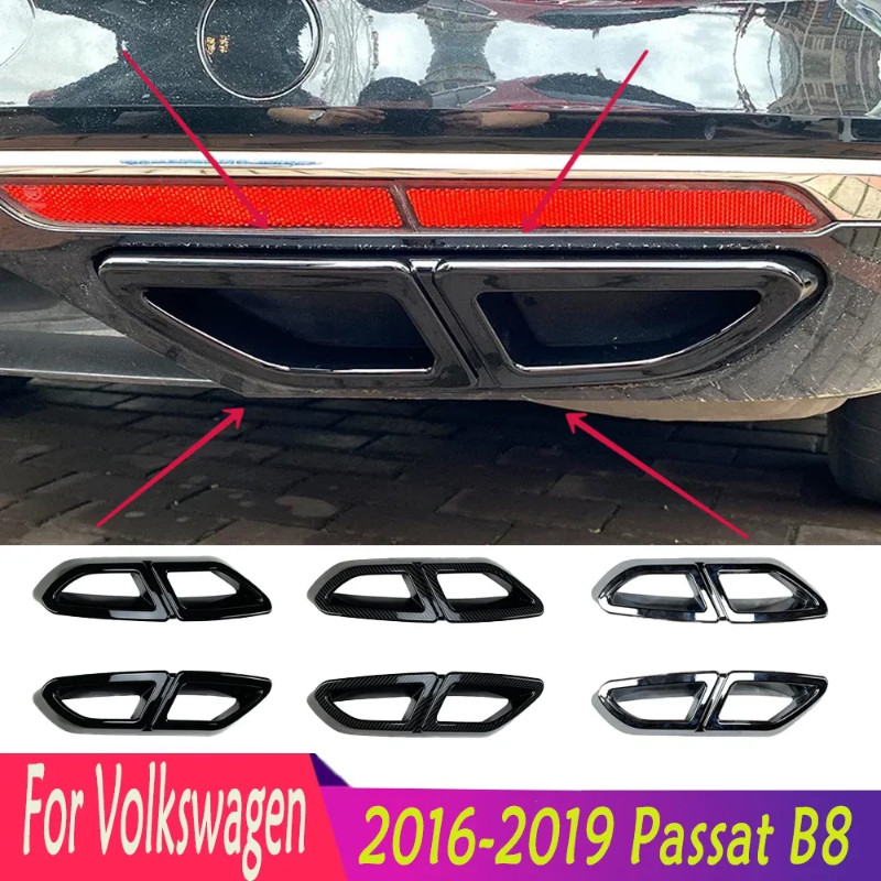For Volkswagen 2016-2019 Passat B8 ABS Rear Lip Bumper Spoiler Car Tail ...