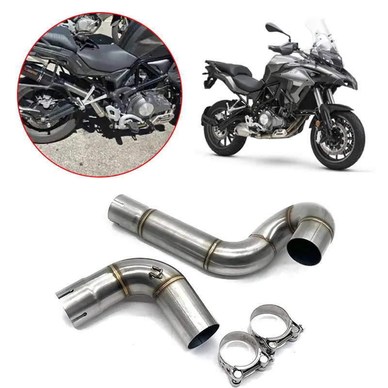 TRK 502 Motorcycle Exhaust Middle Link Pipe Muffler Sistemas De Escape ...