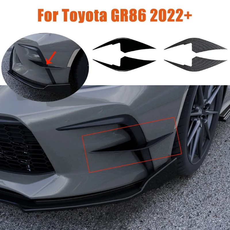 For Toyota GR86 2022+ Car Front Wind Knife Blade Style Side Grille ...