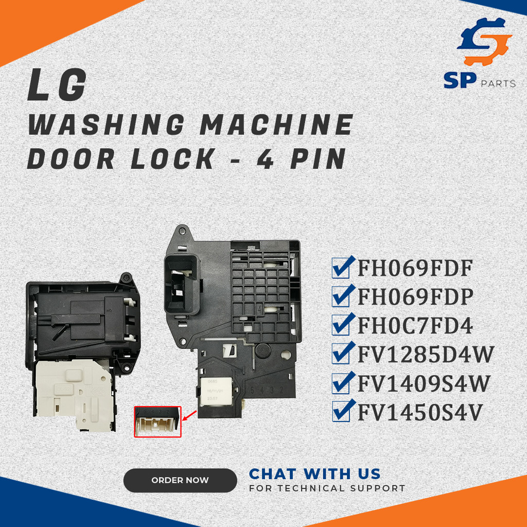 LG WASHING MACHINE DOOR LOCK - 4PIN -FH069FDF/FH069FDP/FH0C7FD4 ...
