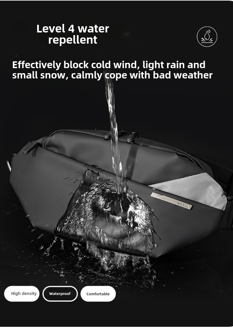 LABER LEE Magnetic Buckle Men Waist Bag Waterproof Multifunctional ...