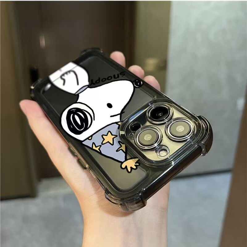 Cute White Snoopy Dog Phone Case For Vivo T3 Pro T2 Pro T2X T1 X Note ...