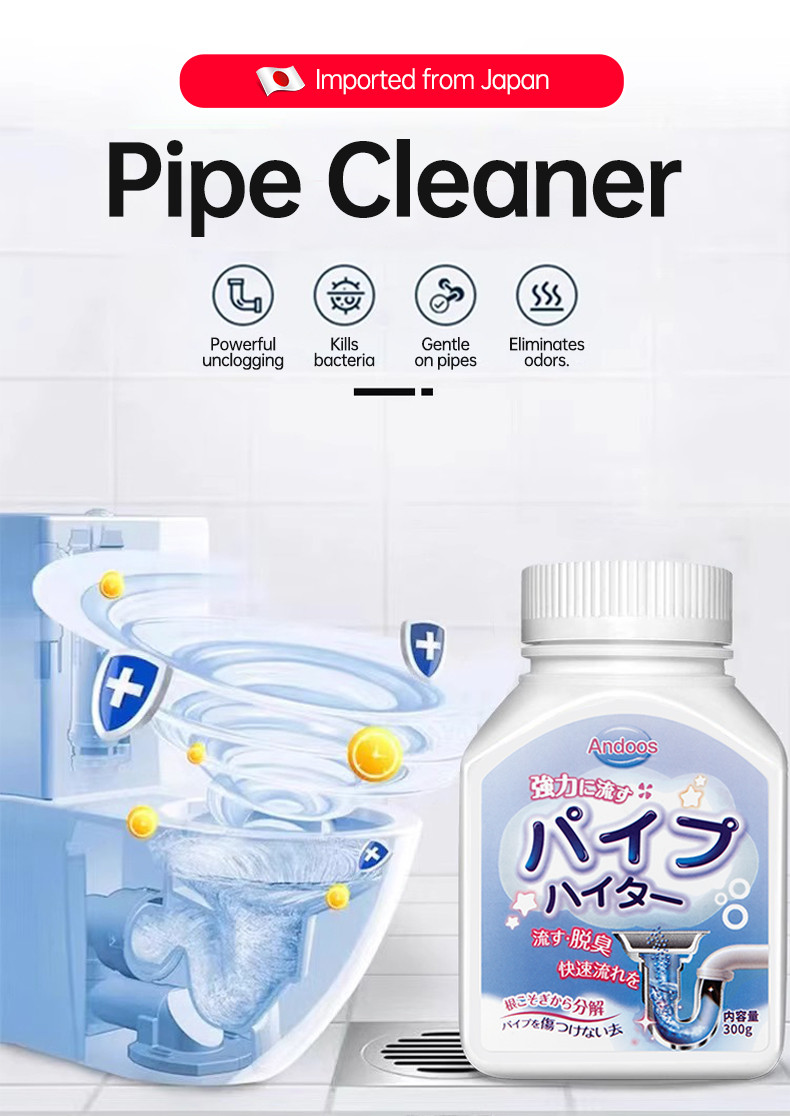 【MY Local Send】Japan Powerful Sink Drainer Cleaner Pipe Cleaner Anti ...