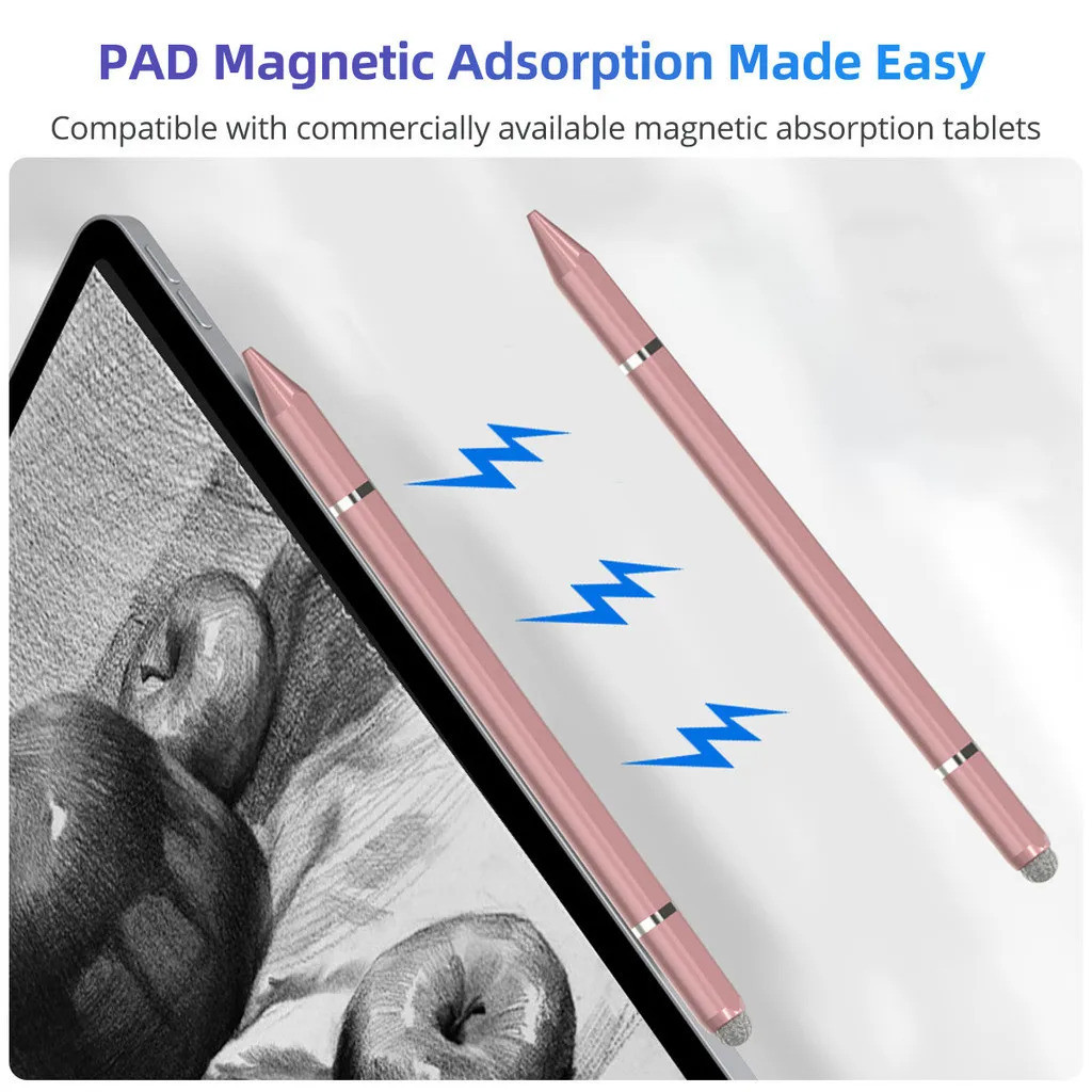 3 in 1 Magnetic Universal Stylus Pen For Android IOS Capacitive Touch ...