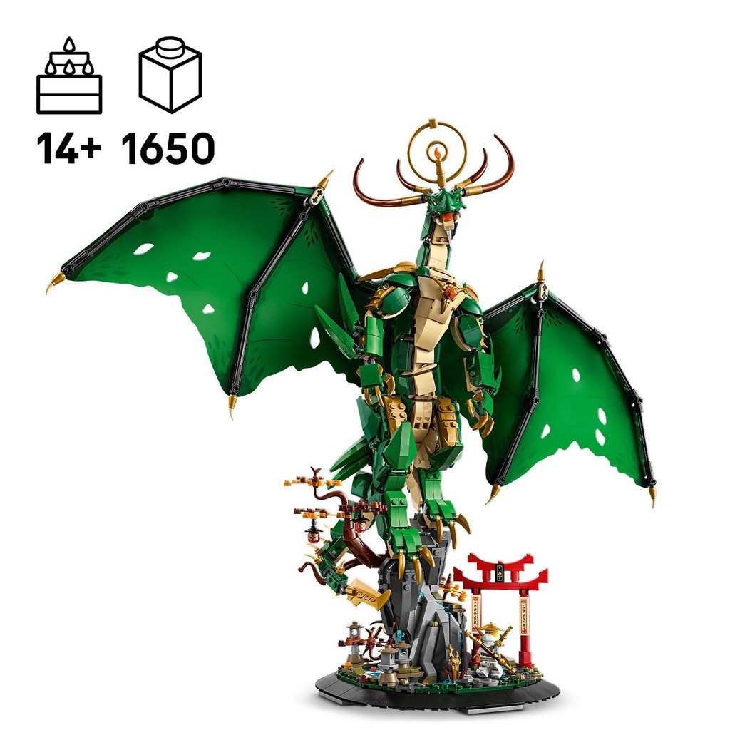 LEGO 71847 NINJAGO The Guardian Dragon Building Toy Set (1650 Pieces ...