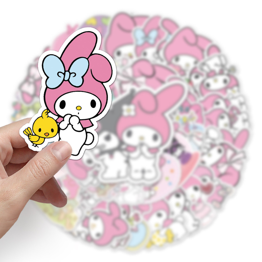 50 Cute My Melody Graffiti Stickers, Cute Cartoon Animation DIY ...