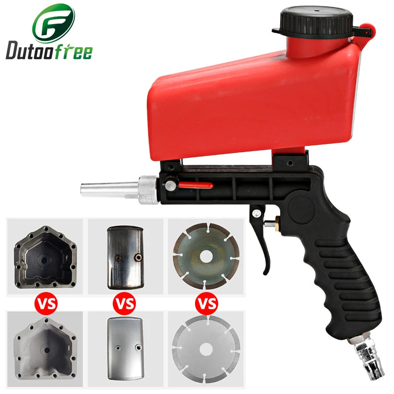 90psi Portable Manual Gravity Sandblasting Gun Aluminium Pneumatic Sand ...