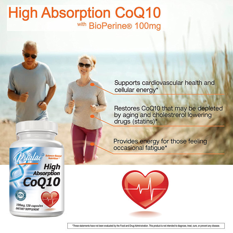 Pslalae CoQ10 (formerly Q-Best 100) - 100mg 120 Capsules Optimized ...
