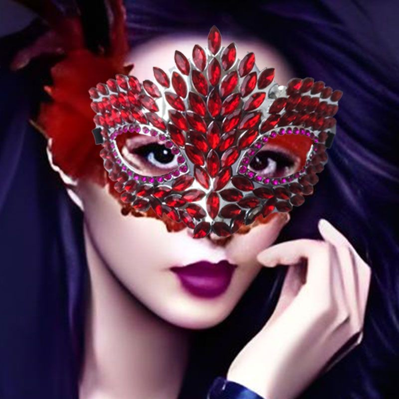 Hot Diamond Party Mask Bride Event Stage Performance Props Fairy ...