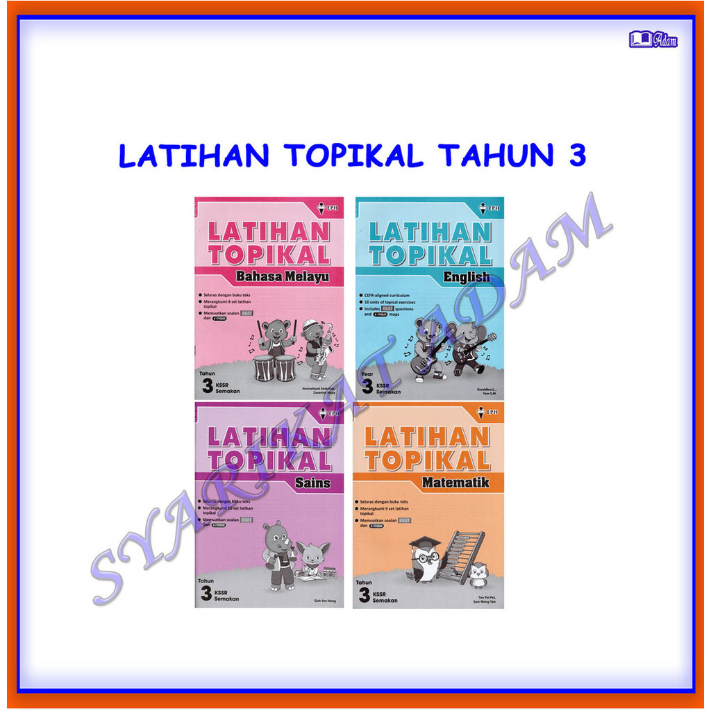 [ADM] BUKU LATIHAN : LATIHAN TOPIKAL TAHUN 3-EPH | Shopee Malaysia