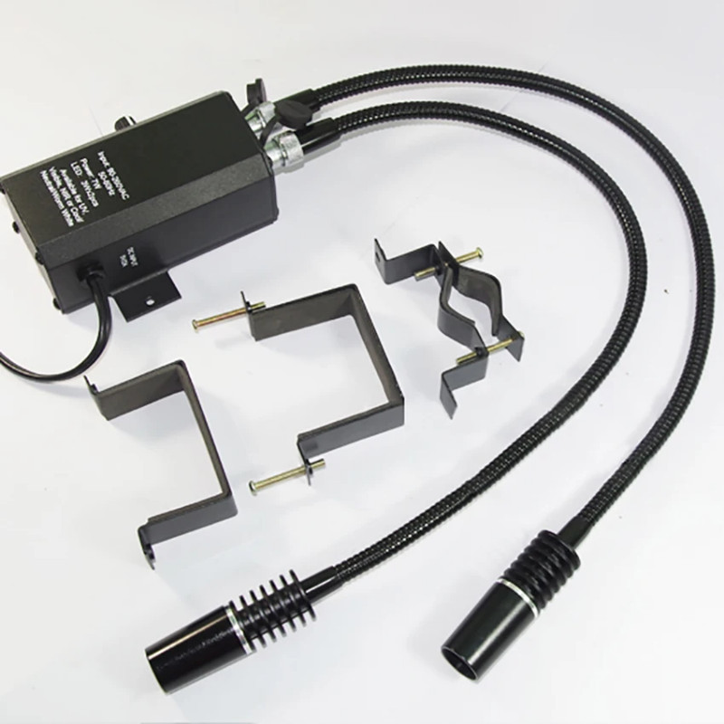 6W 6400K Dual LED Gooseneck Lights Illuminator Lamp Source for Industry ...