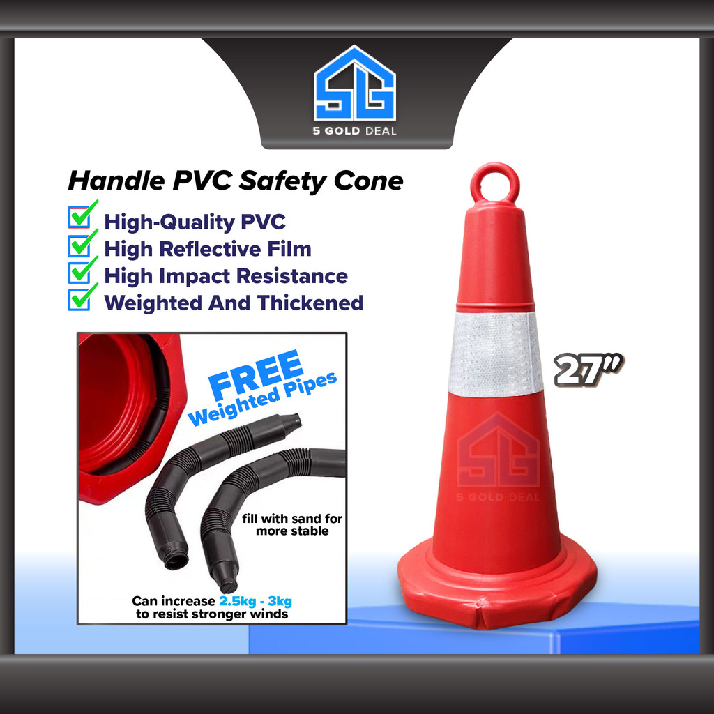 PVC Reflective Signal Warning Safety Cone Reflective Line Traffic Cone ...