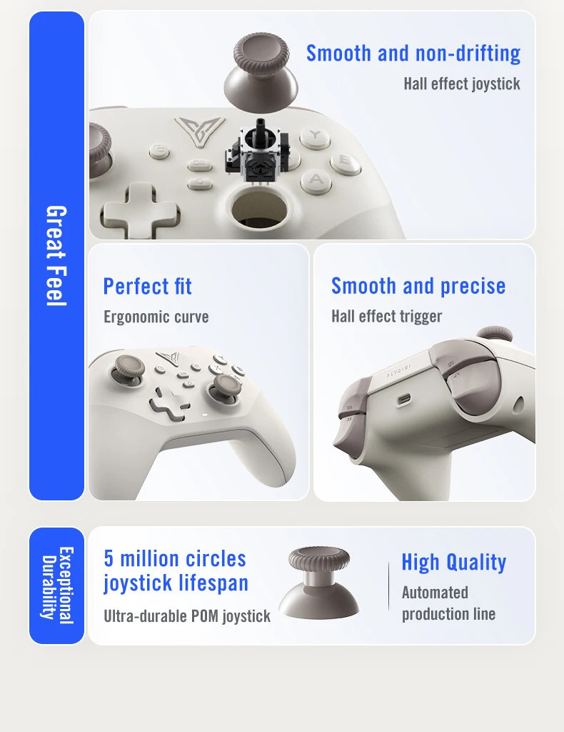 Flydigi Dune Fox Wireless Gaming Controller Gamepad Trigger Smart Handle Support PC/Switch ...