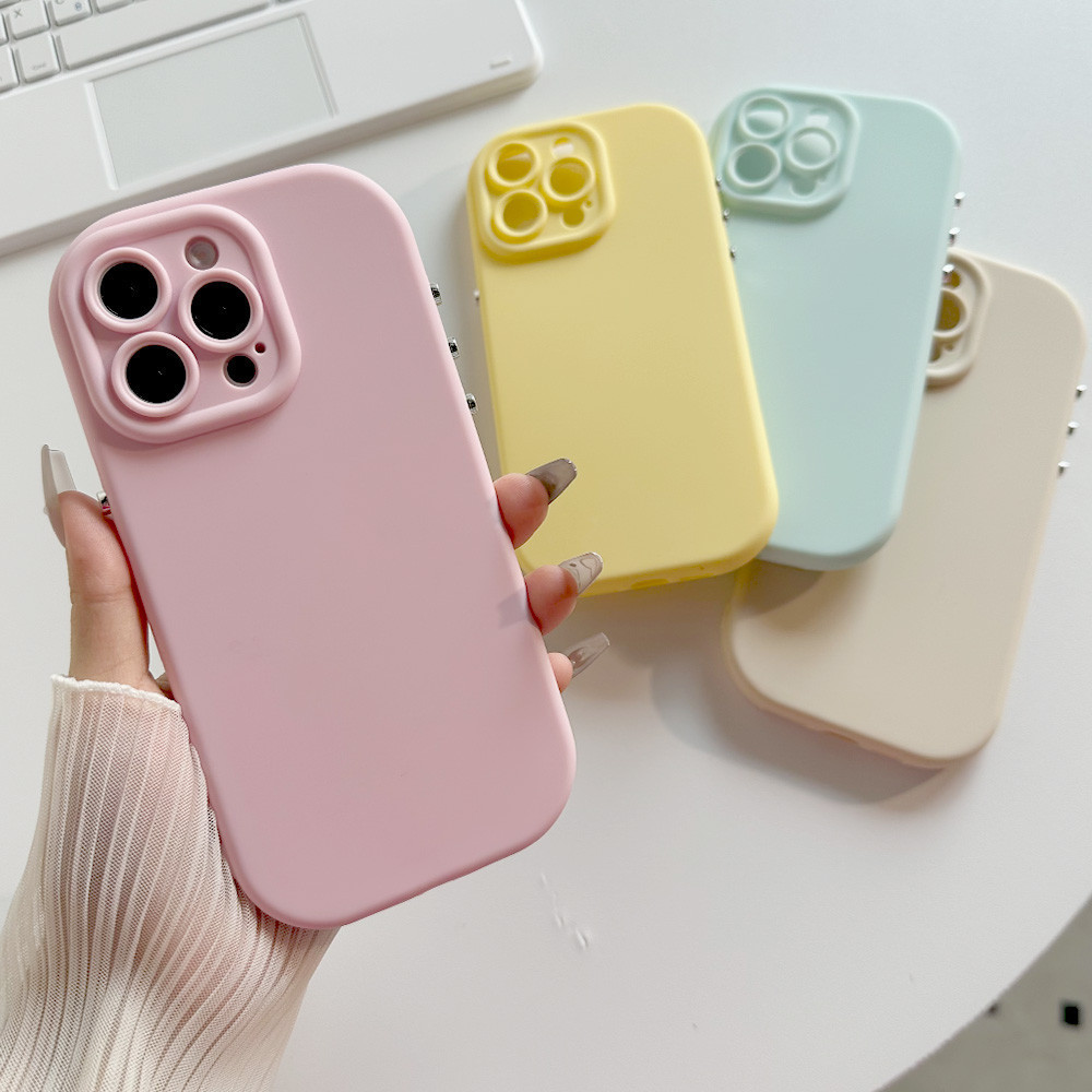 Candy Color Oval Soap Soft Silicone Phone Case for iPhone 17 Pro Max ...