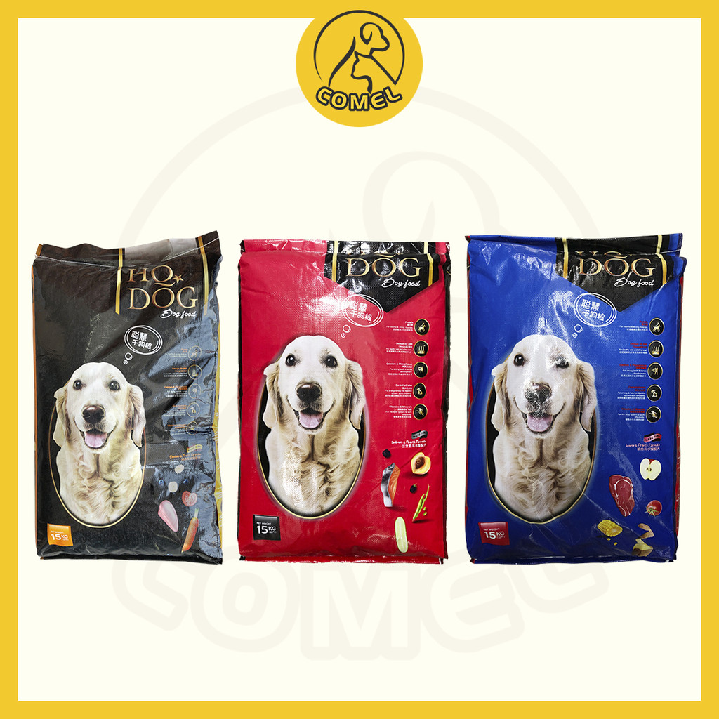 HQ Dog Dog Dry Food with Fruits - Chicken/Lamb/Salmon 15kg | Shopee ...