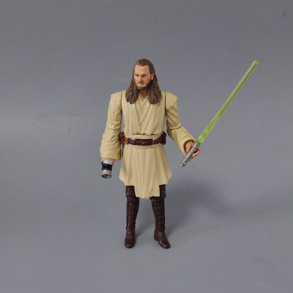 No Box Hasbro Star Wars Jedi Master Qui-Gon Jinn 3.75 Inches | Shopee ...