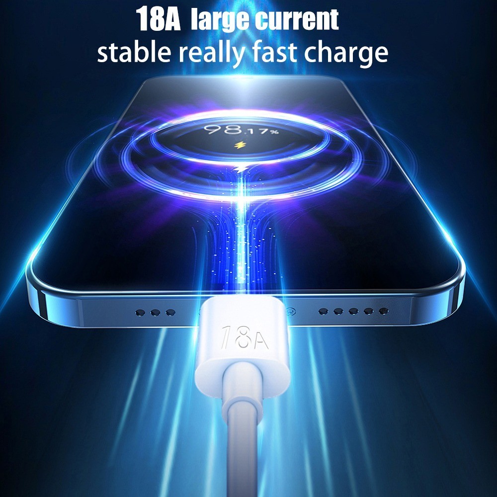 100W 18A Type-C Super Fast Charging Data Cable - High-speed Data ...