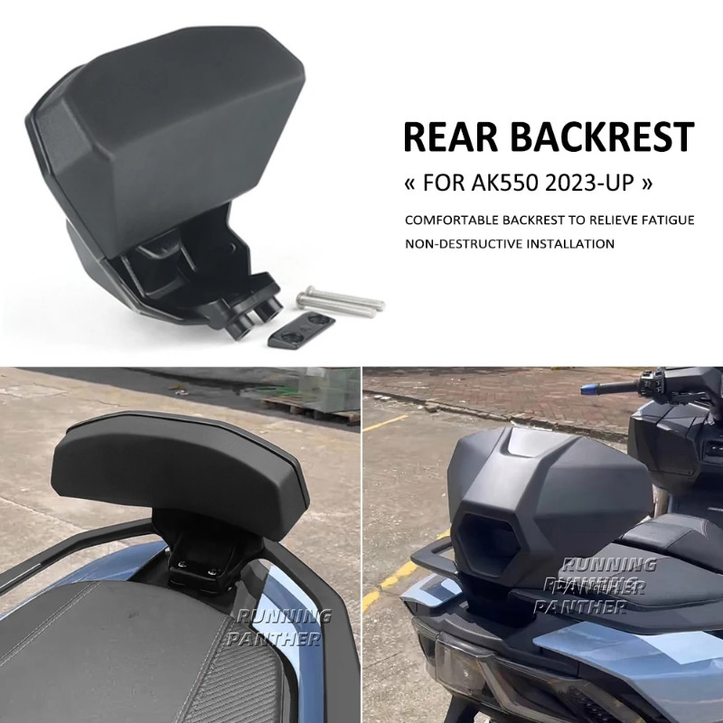 NEW Motorcycle Rear Passenger Seat Tailstock Backrest Cushion Back Rest ...