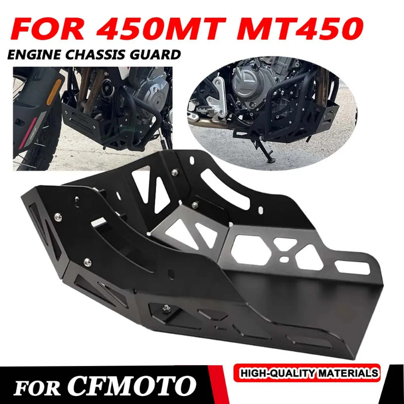 Motorcycle Under Engine Protection Cover Skid Plate Bash Belly Pan Sump ...