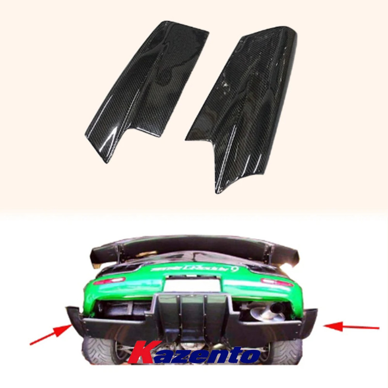 For Mazda RX-7 RX7 FD FD3S RE Style Carbon Fiber Rear Diffuser Add On ...