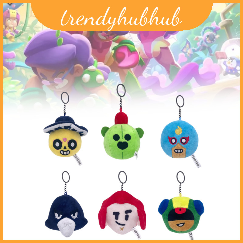 Cuddly Soft And Spike Plush Keychain From Brawl Stars With Appeal ...