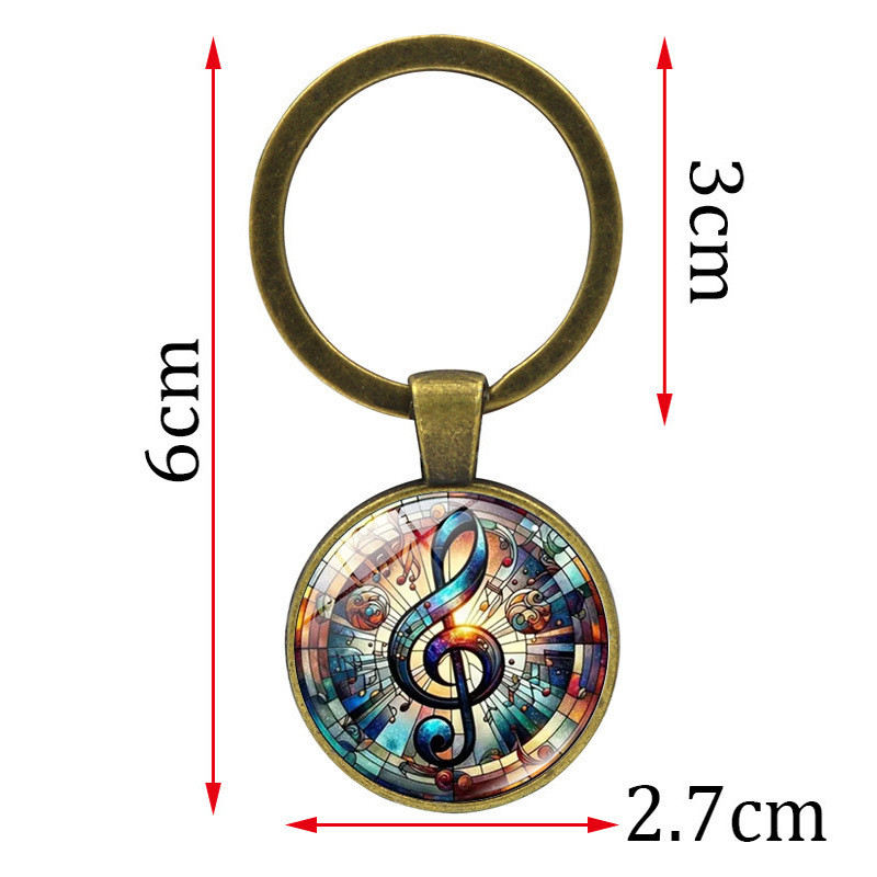Eye-catching Music Theme Keychain Contemporary Design For Music ...