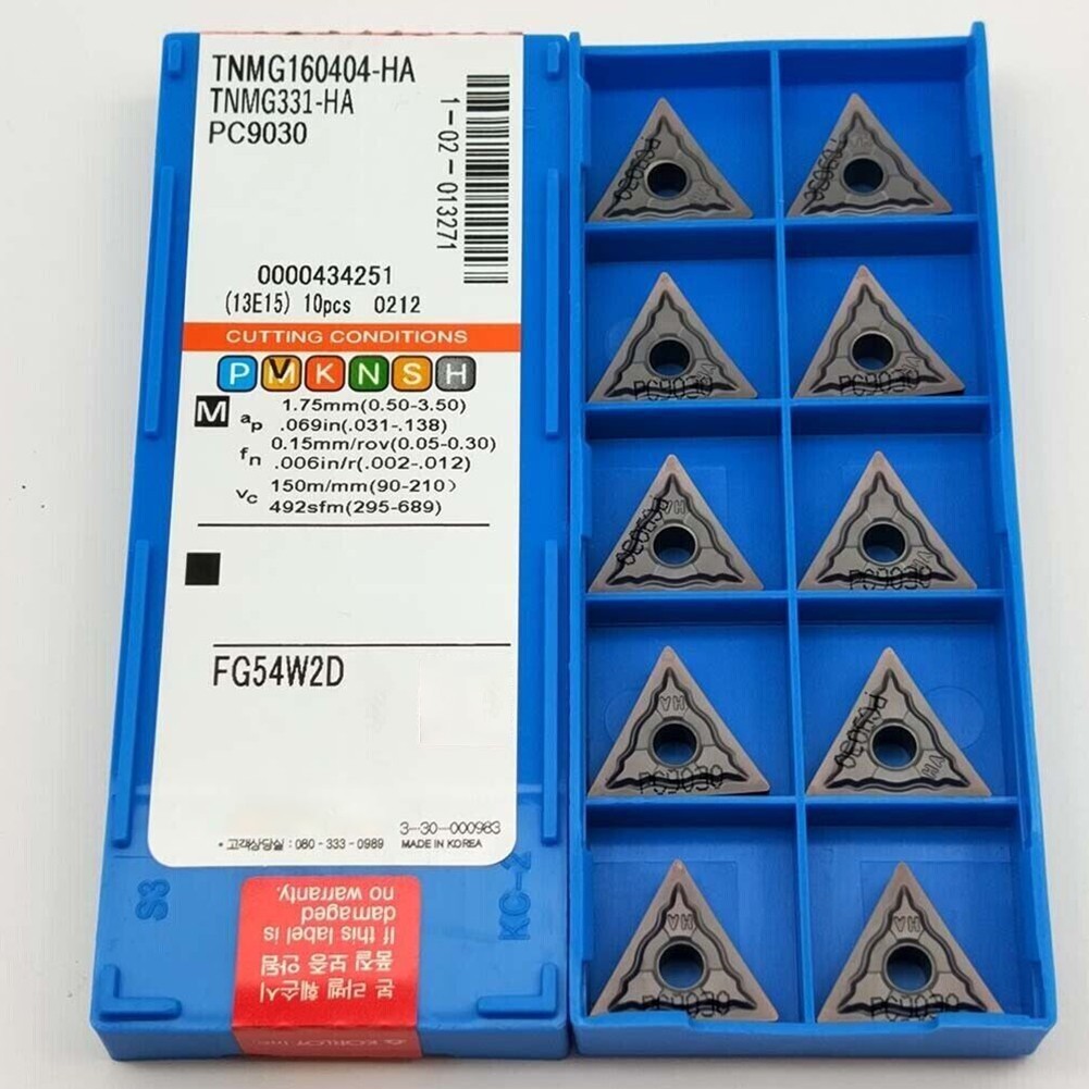 [Ready stock]TNMG331 HA TNMG160404-HA PC9030 Carbide insert turning tool for stainless steel ...