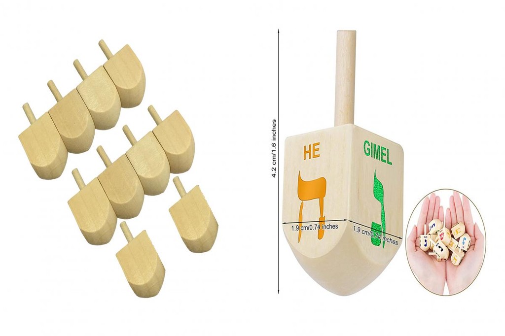 [SYS] Children Spinner Toy Diy Painting Spinner Top 10pcs Wooden ...