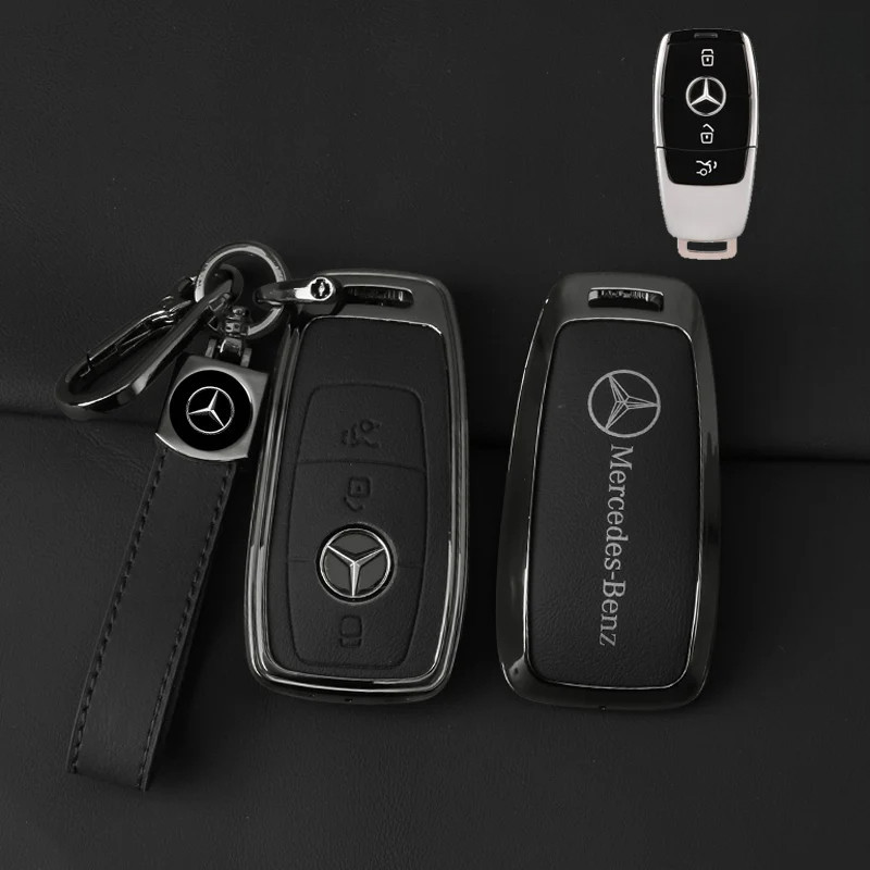 Car Key Cover For Mercedes Benz AMG W204 W205 W203 W211 W212 W213 W201 ...